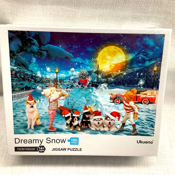 UKUENO | Games | Dreamy Snow Jigsaw Puzzle By Ukueno 00 Pc Ages 14 Size 70cm X 50cm Nwt | Poshmark